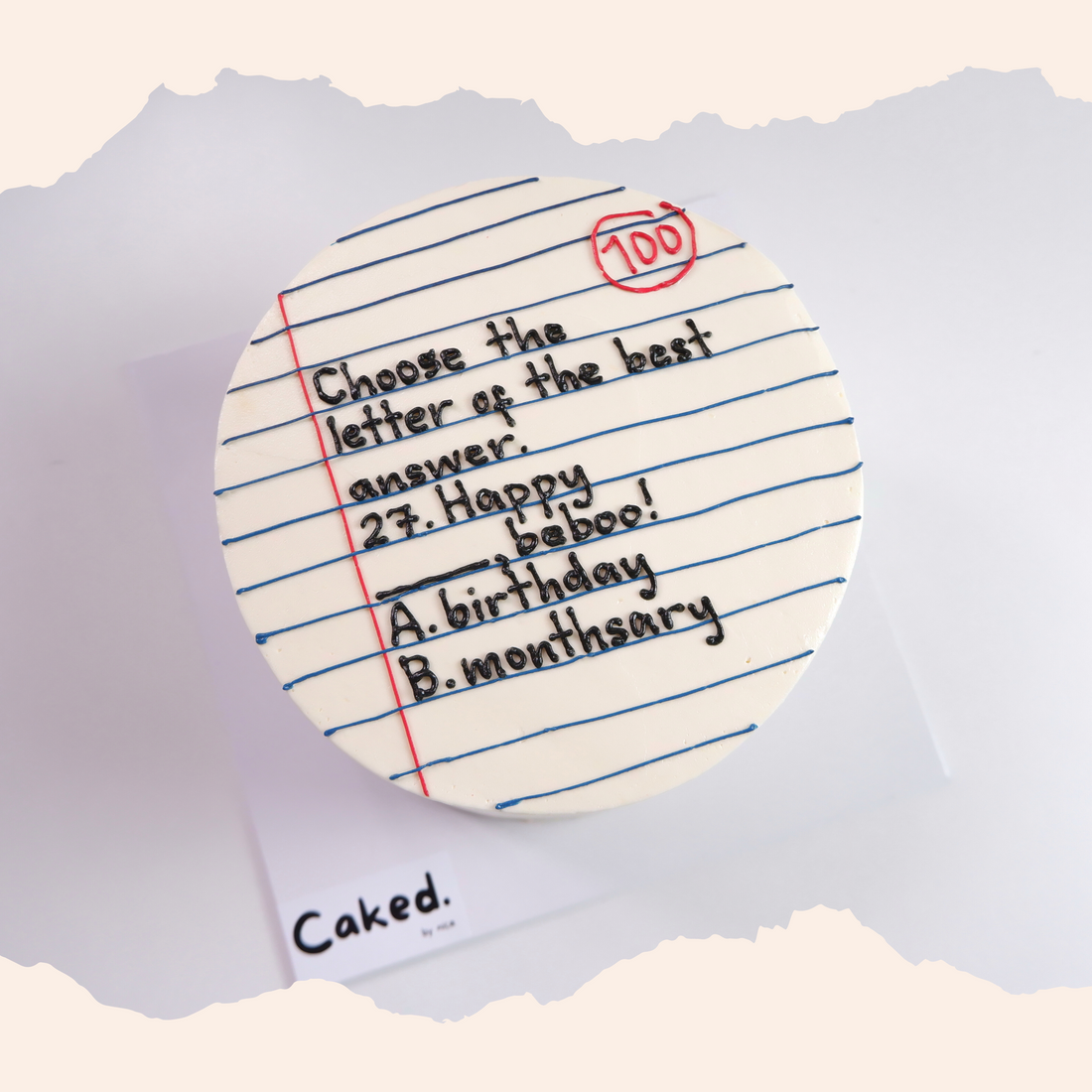 Exam Paper – Amberlyns Cake