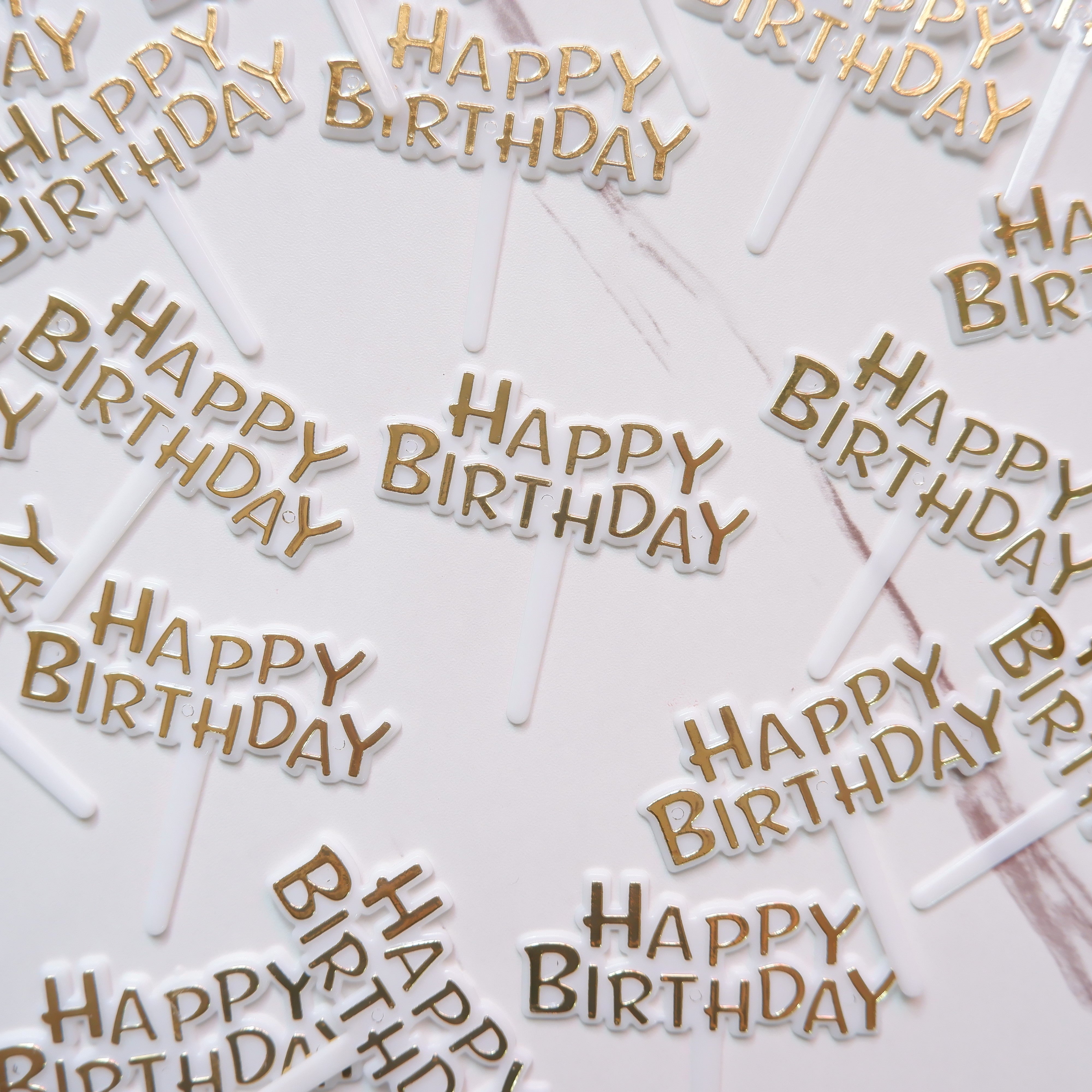 Mini Happy Birthday Topper (B) – Amberlyns Cake